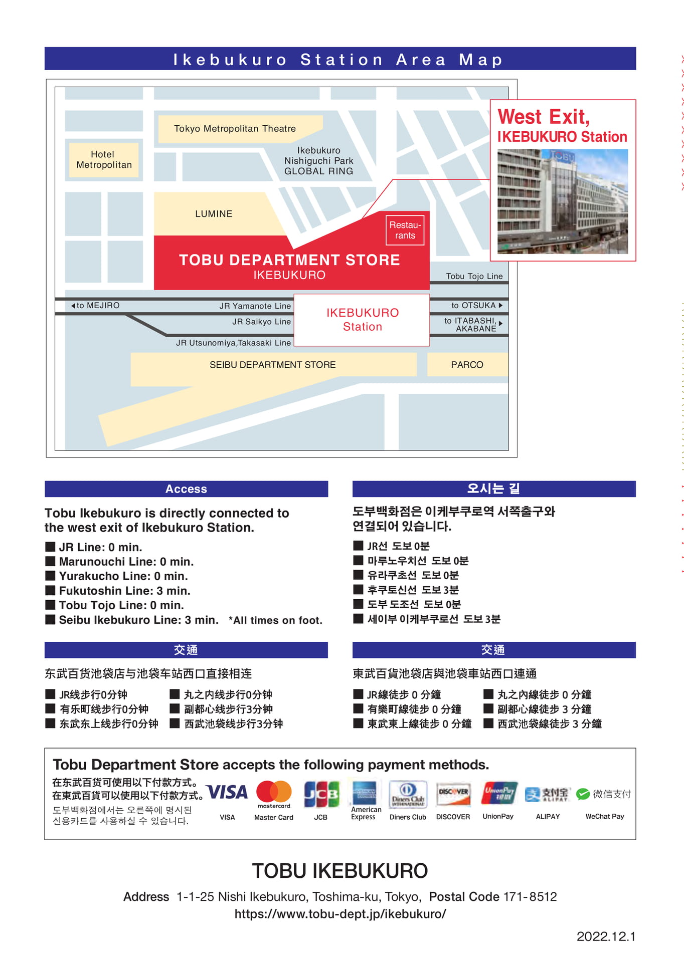 TOBU DEPARTMENT STORE IKEBUKURO 【STORE GUIDE】 | ebook5